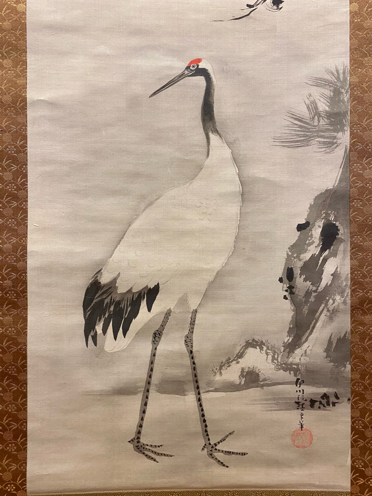 Kano Naganobu crane｜Matsumoto Shoeido | Japanese Paintings and Calligraphy